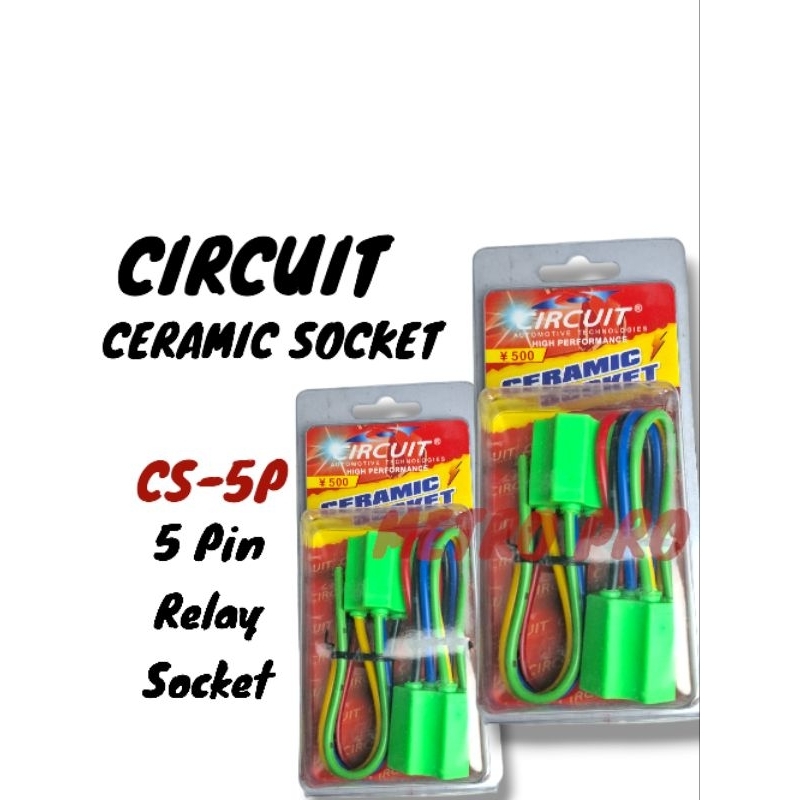 Circuit 5 Pin Relay Ceramic Socket CS-5P | Shopee Philippines