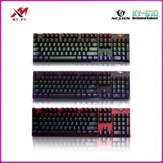 NEXION KY-610 RGB Mechanical Keyboard Light Changing Color 20 Running ...