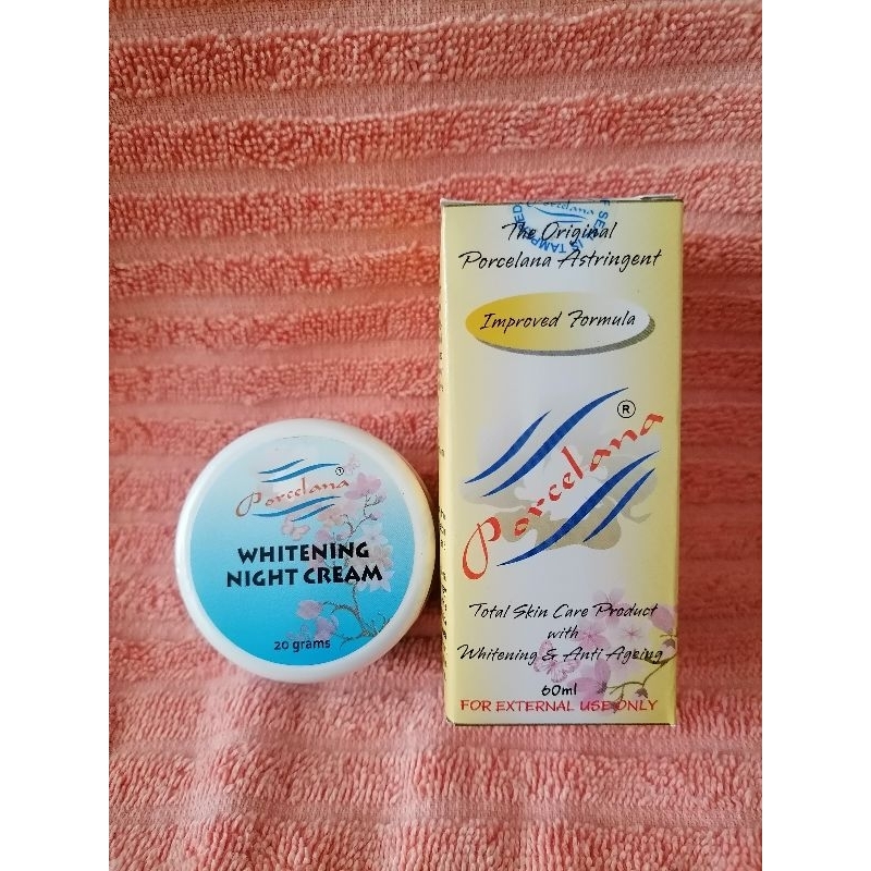 Porcelana Whitening Night Cream (20 grams) & Original Porcelana New ...