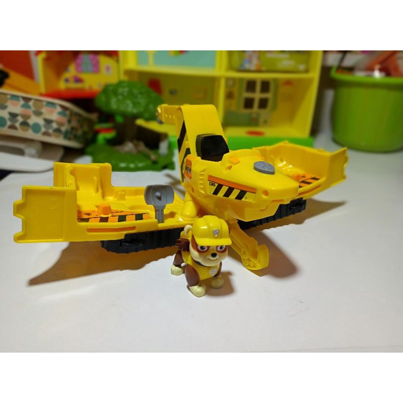 Preloved Paw Patrol - Flip & Fly Rubble, 2-in-1 Transforming Vehicle ...