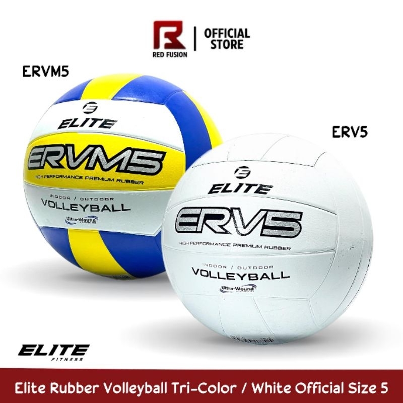 Elite ERV5 Rubber Volleyball White/Tri-color Size 5 | Shopee Philippines