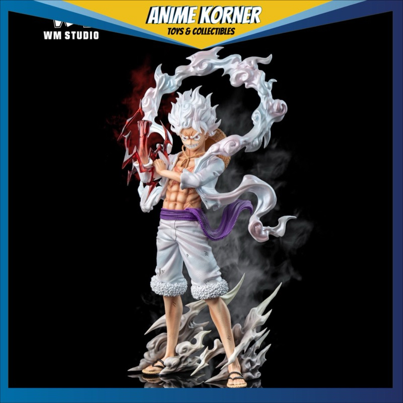 WM Studio Pop Scale Monkey D. Luffy Gear 5 Sun God Nika Resin Figure ...