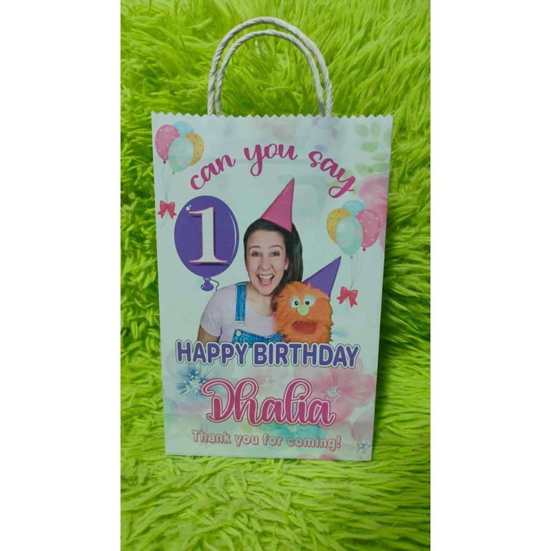Ms. Rachel free Customize name lootbag sold per 10pcs | Shopee Philippines
