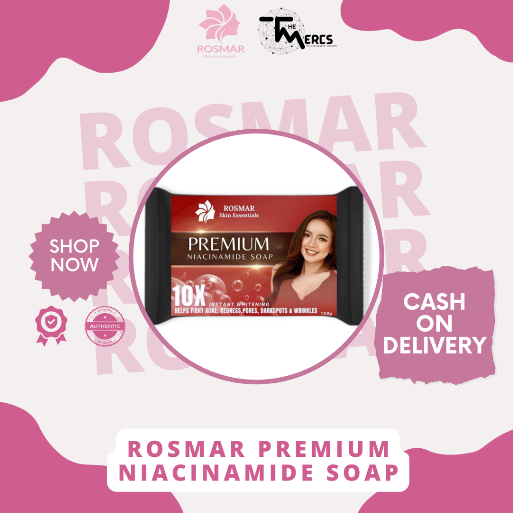 ROSMAR PREMIUM NIACINAMIDE SOAP (150G) | Shopee Philippines