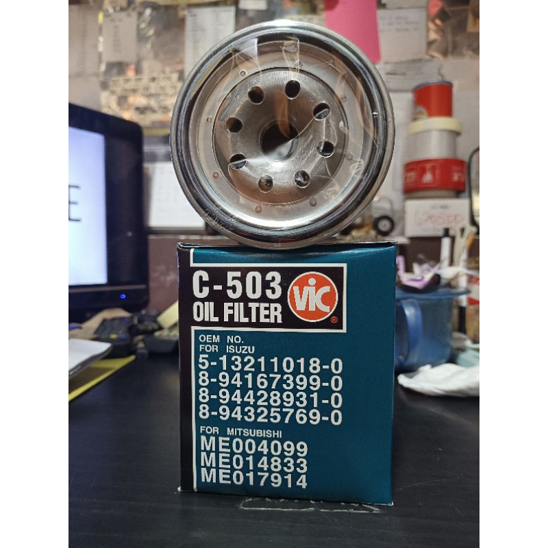 VIC Oil Filter C-503 for Isuzu Crosswind Hilander Canter 4d30 | Shopee ...