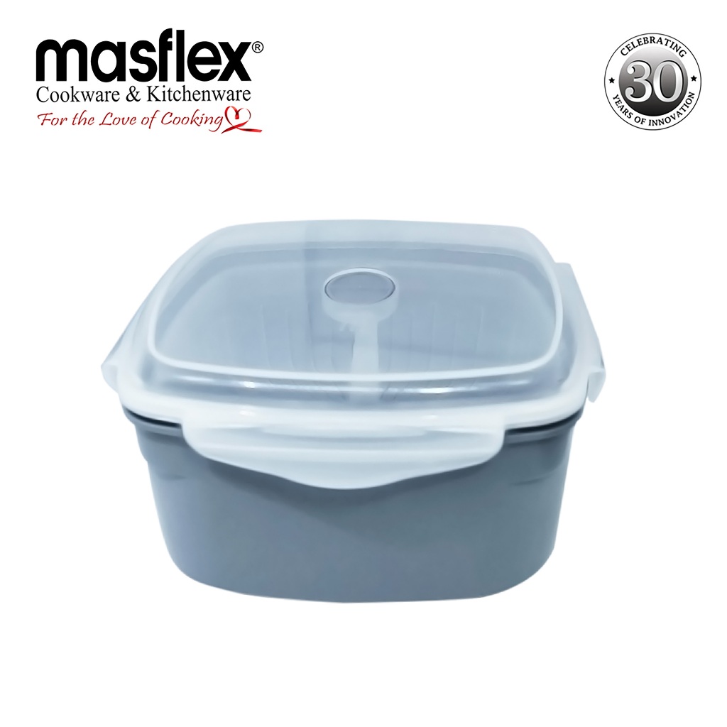 Masflex by Winland 1.4L Stackable and Multi-purpose Microwave Square ...