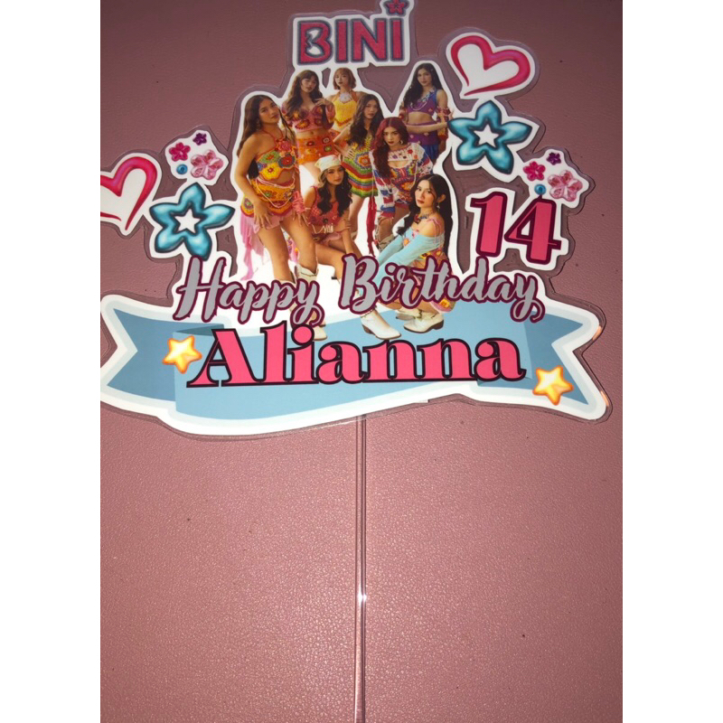 Laminated Cake Topper Bini Theme | Shopee Philippines