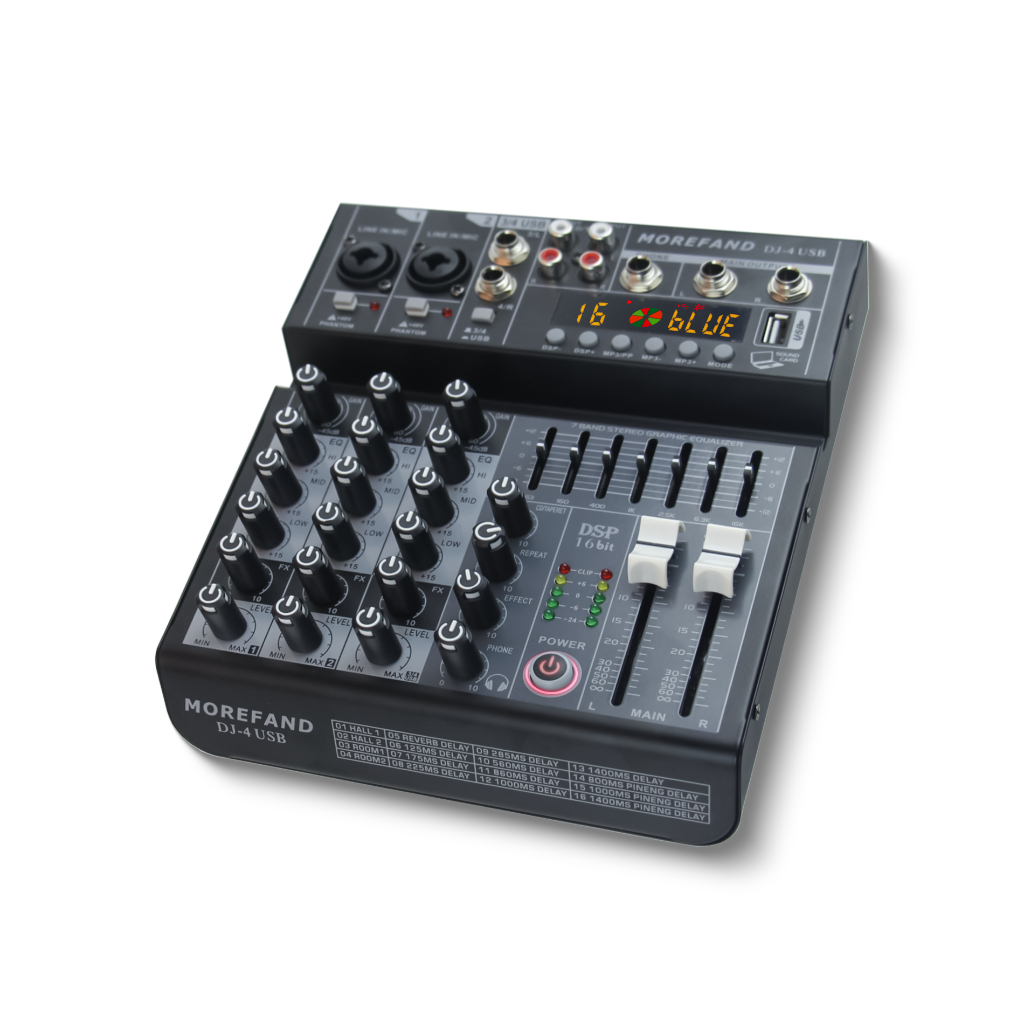 Propesyonal na Audio Mixer 7/4 Channel Mixer MG07BT / MG04BT USB Mixer ...