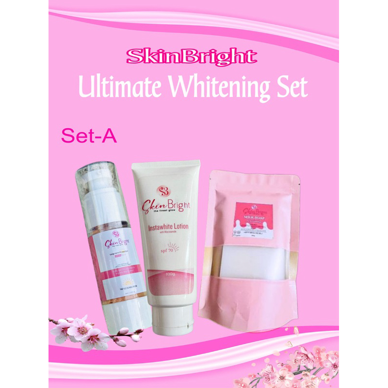 SkinBright Ultimate whitening set. | Shopee Philippines
