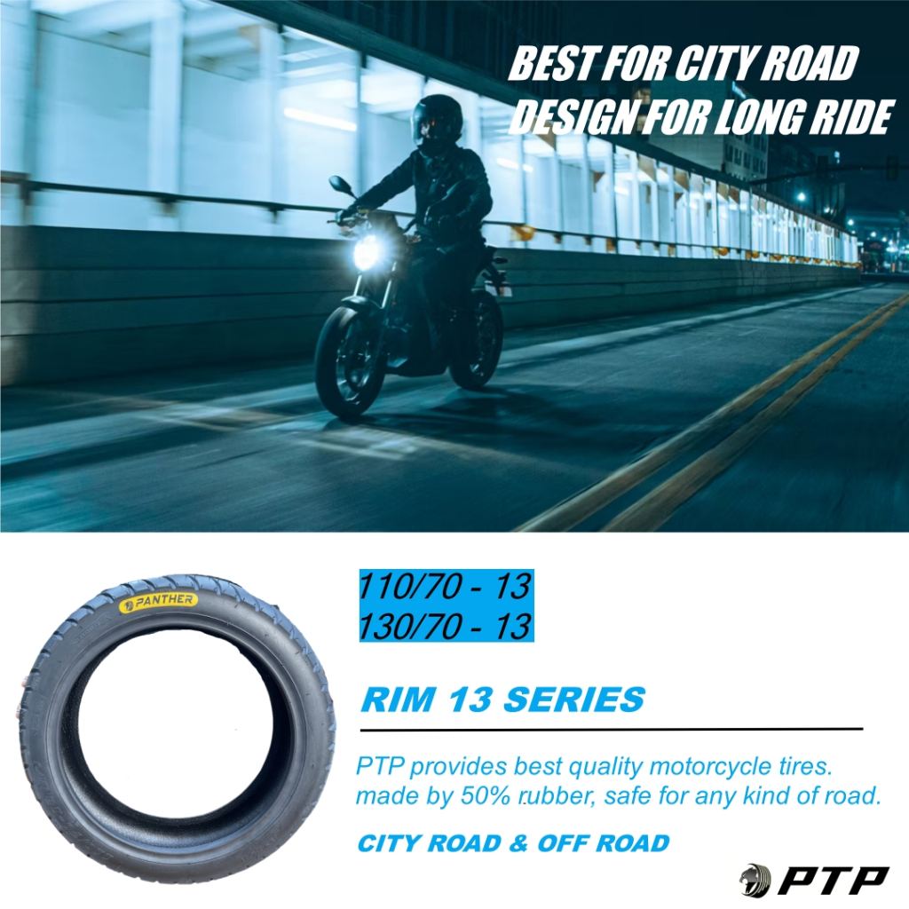 [90 DAYS WARRANTY] [Free Sealant & Pito] Panther Motorcycle Tires 14 ...