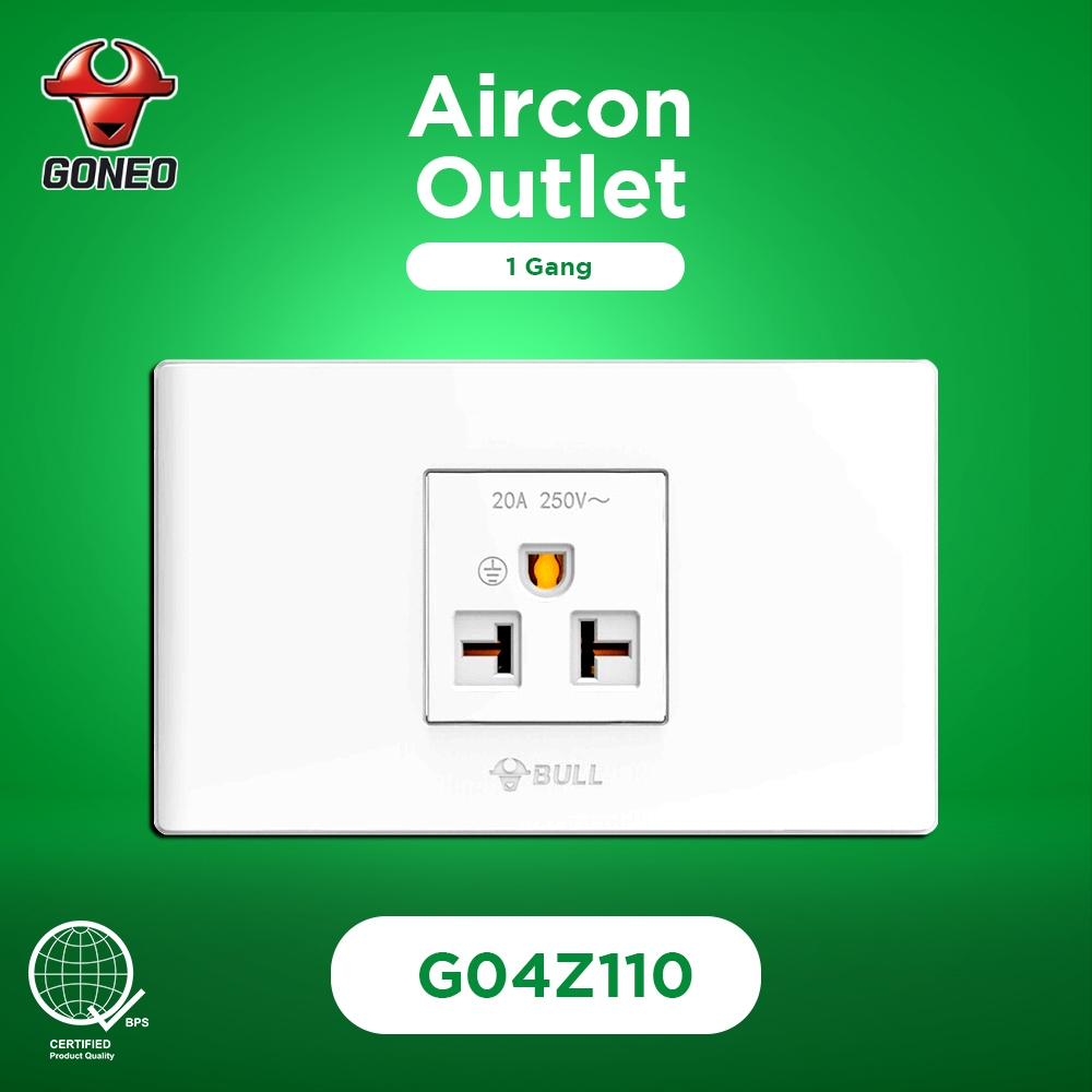 BULL Aircon Socket 20A G04Z110 White and Dark Grey | Shopee Philippines