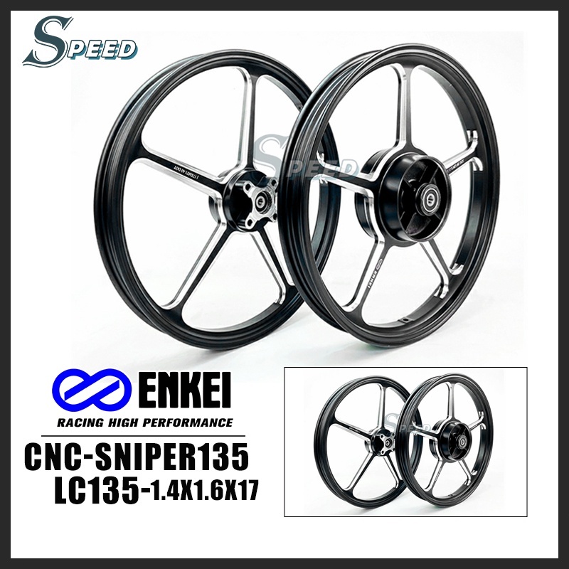 ENKEI 505 Mags CNC Sniper150 Sniper135 Front Disc Brake 1.4/1.6*17 Rear ...