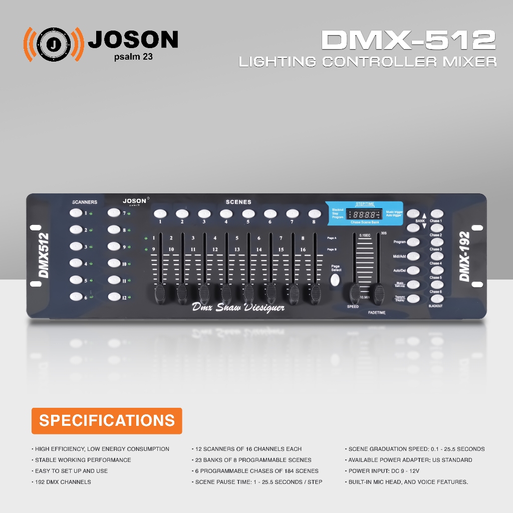 Joson DMX-512 Lighting Controller Mixer | Shopee Philippines