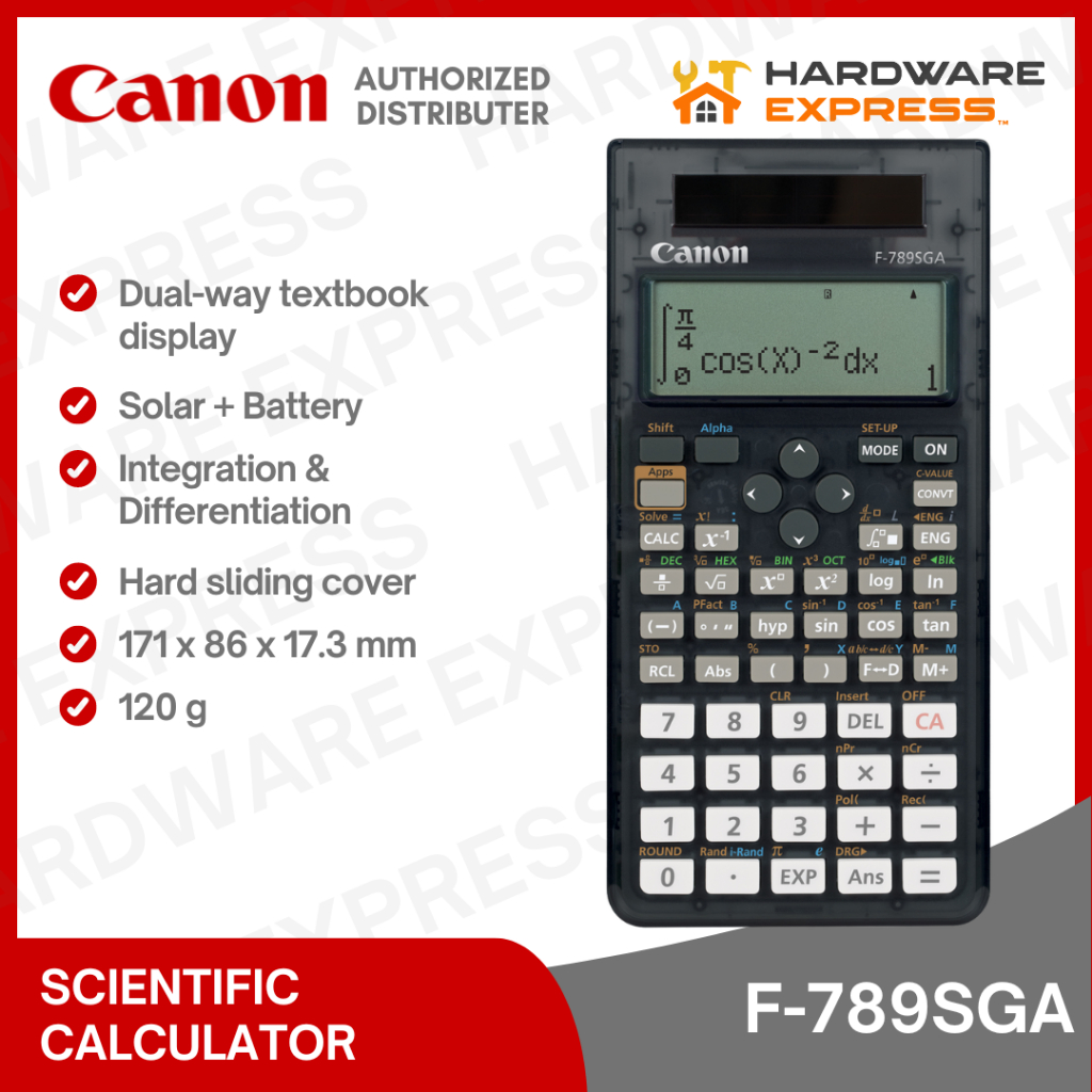 Canon F-789SGA Scientific Calculator Dual-Way Textbook Display | Shopee ...