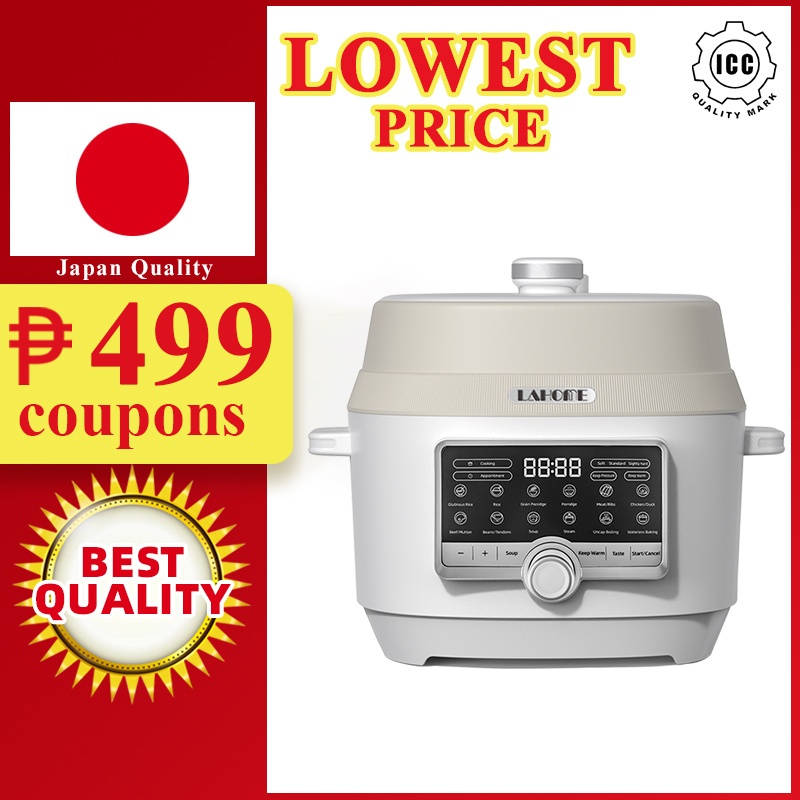 LAHOME 5L Electric Pressure Cooker Non-stick Multifunctional Cooker ...