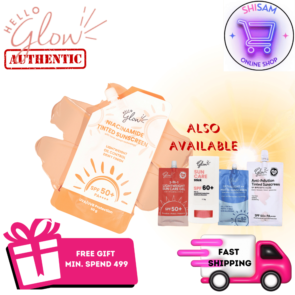 Hello Glow Niacinamide Tinted Sunscreen SPF50+++ | Shopee Philippines
