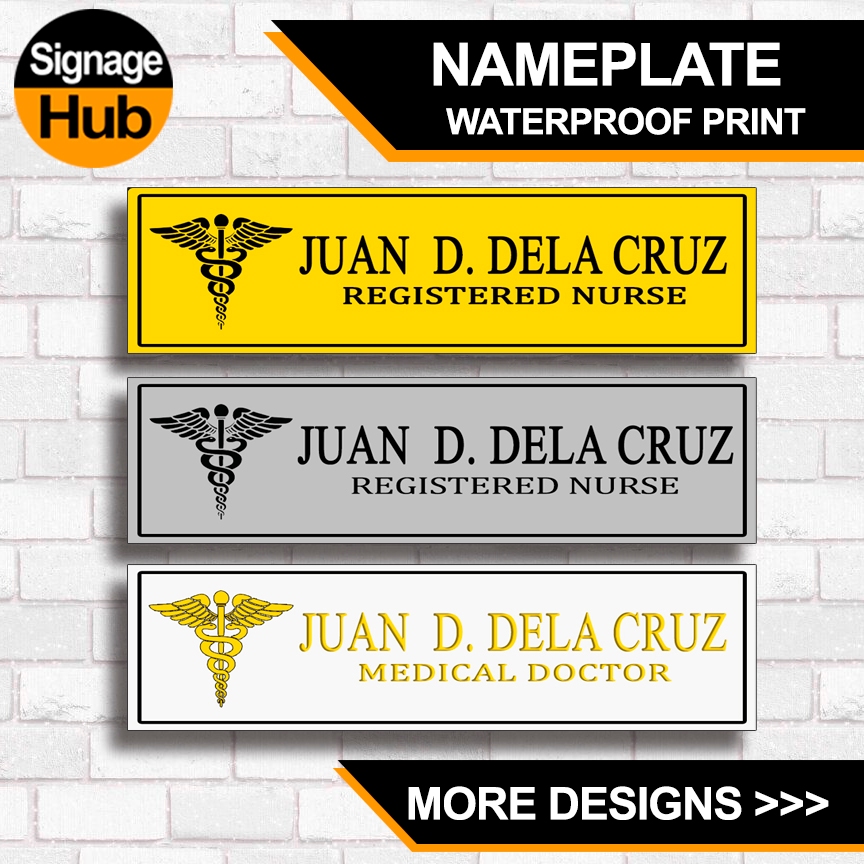 NURSING Nameplate | Name Badge | Name Tag w/ Magnetic Nameplate ...