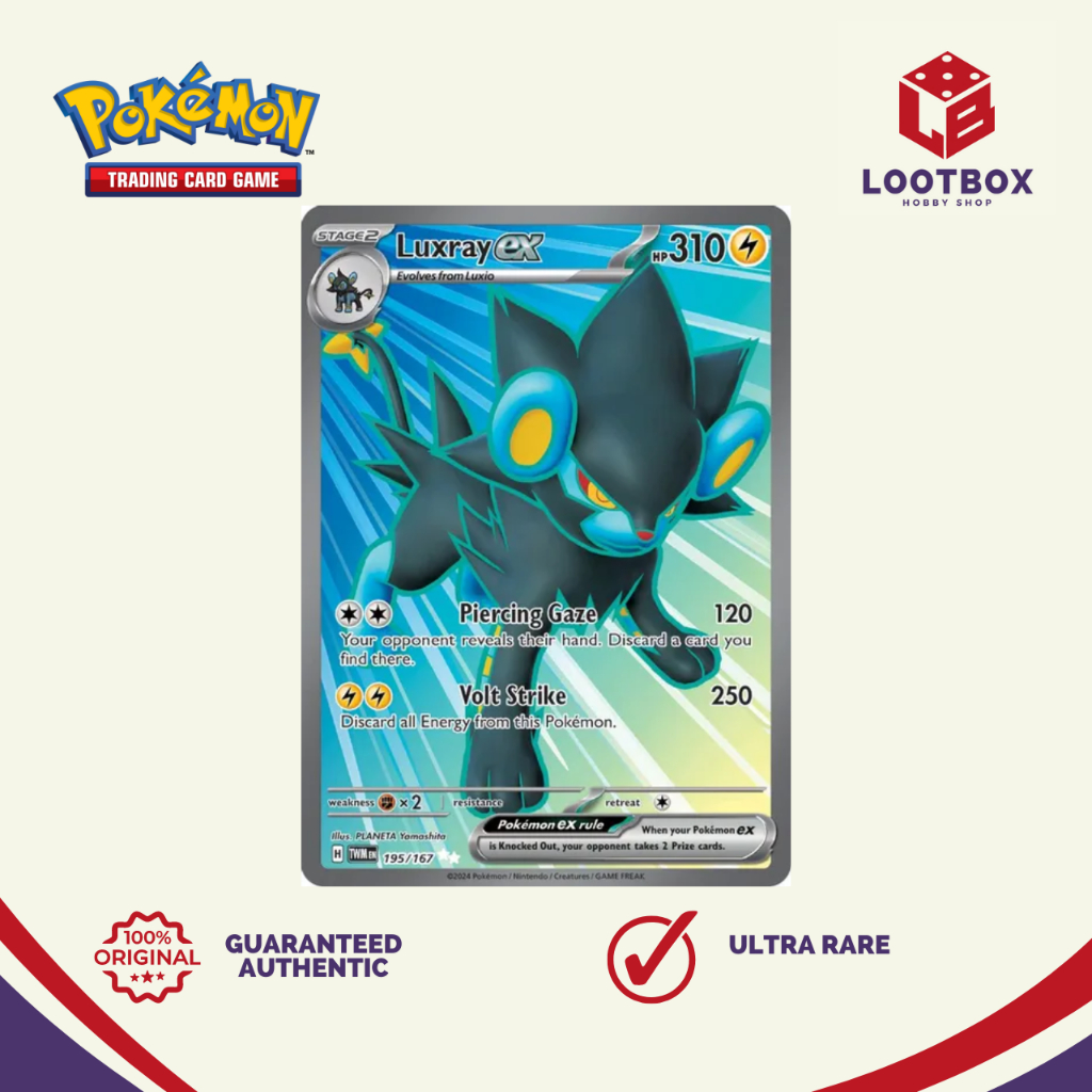 Pokemon Card Game: Luxray ex (Ultra Rare) - Twilight Masquerade ...
