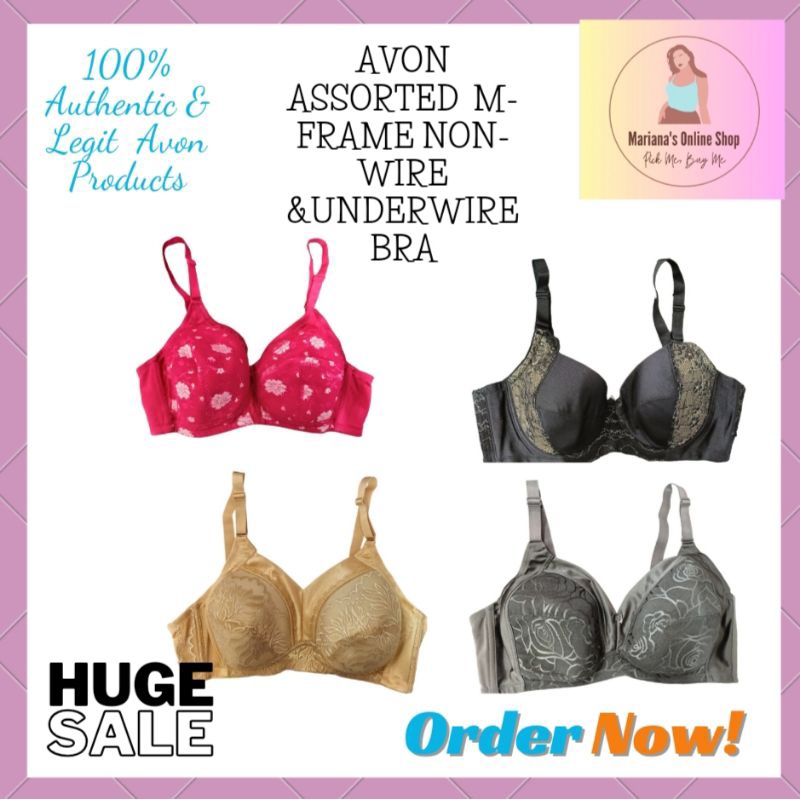 AVON M-FRAME NON-WIRE & UNDERWIRE BRA | Shopee Philippines