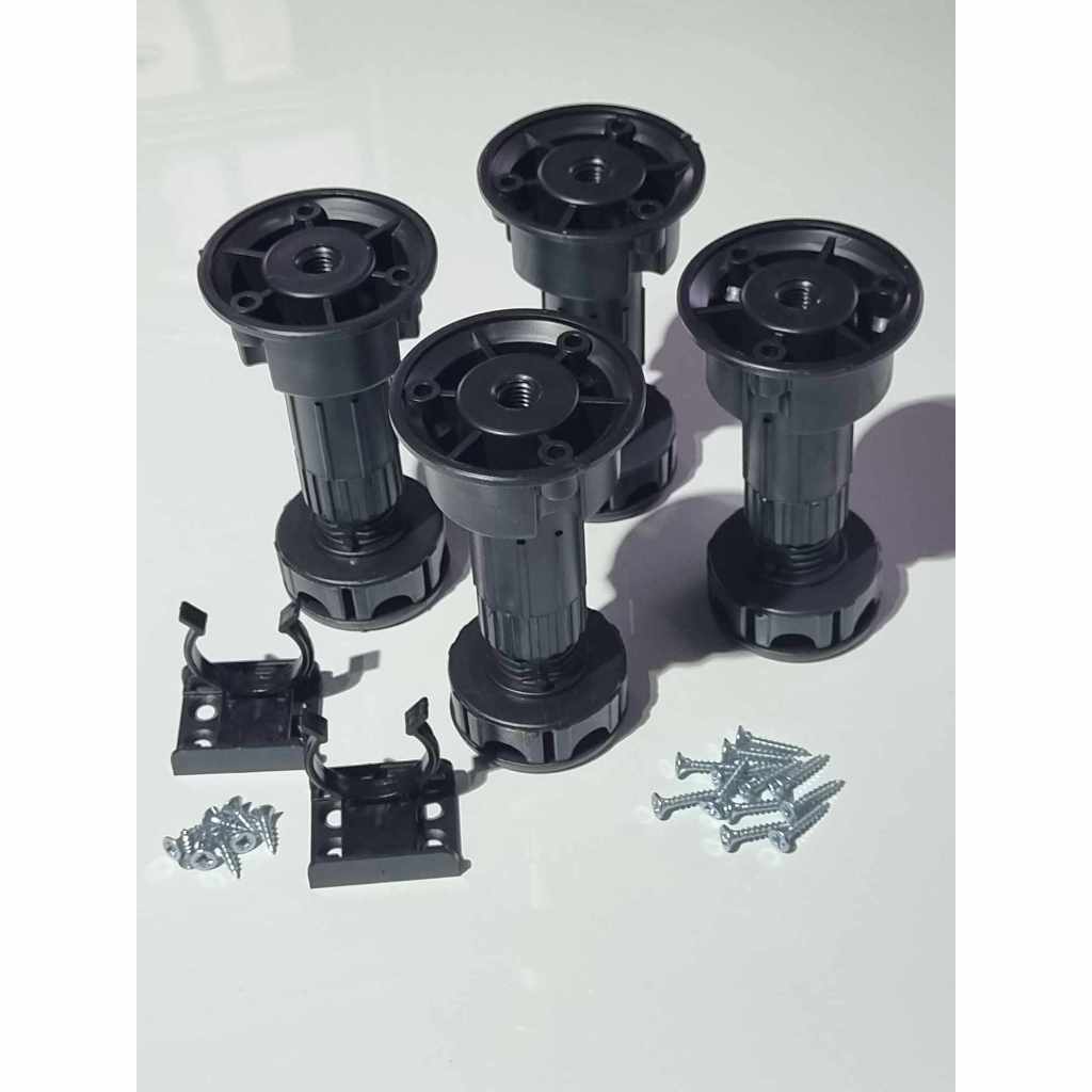 Hafele plinth foot 100mm (4") per set (4pcs + 2pcs clip) | Shopee ...