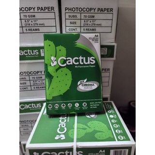 CACTUS BRAND BOND PAPER / COPY PAPER 70GSM SUB 20 | Shopee Philippines