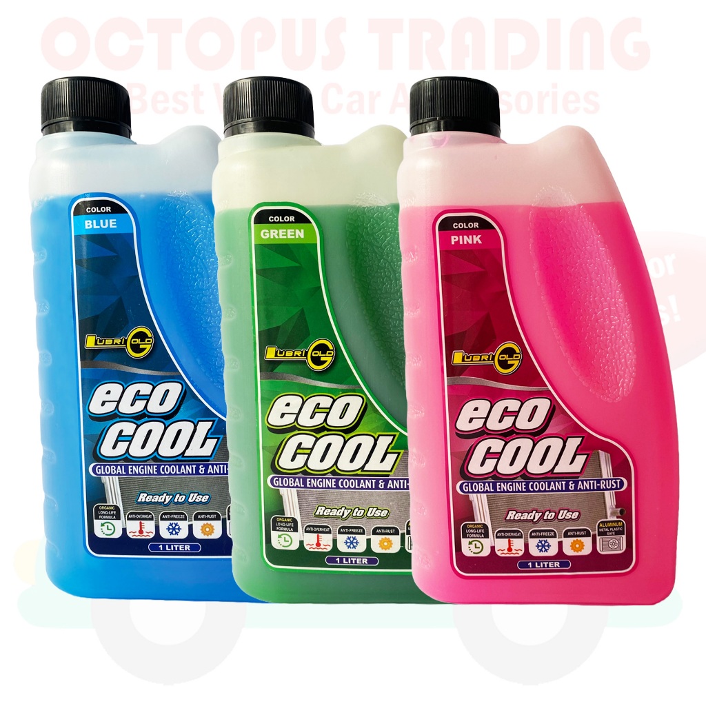 Coolant for car radiator; LUBRIGOLD ECO COOL the global engine coolant ...