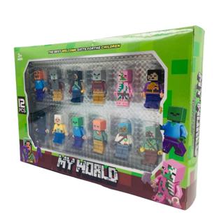 12pcs minecraft block toys figure brick toy kids | Shopee Philippines