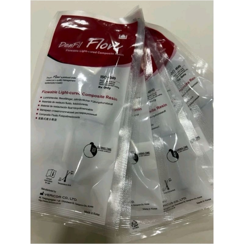 Vericom Denfil flow Flowable Light Cured Composite Resin 2g | Shopee ...