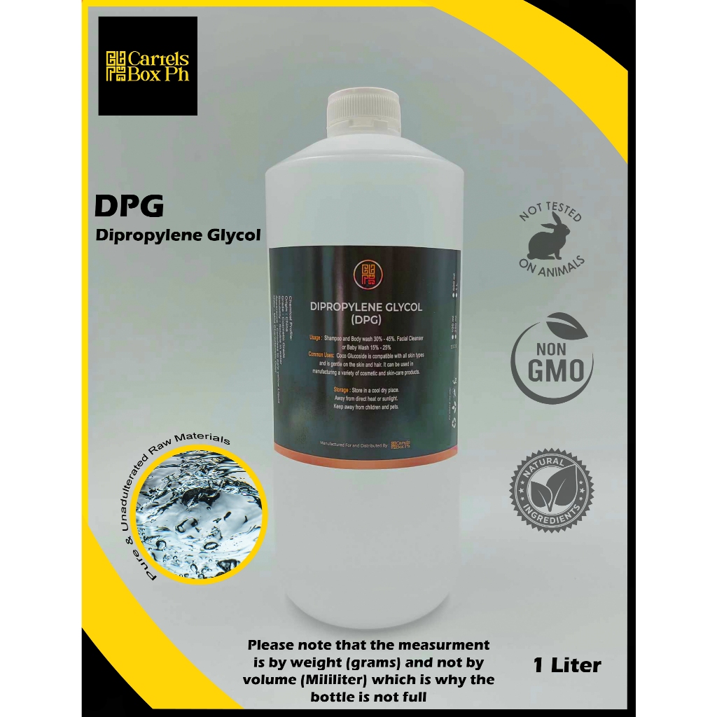 Dipropylene Glycol | DPG (250ml/500ml/1L) - Fragrance Grade/Perfume ...
