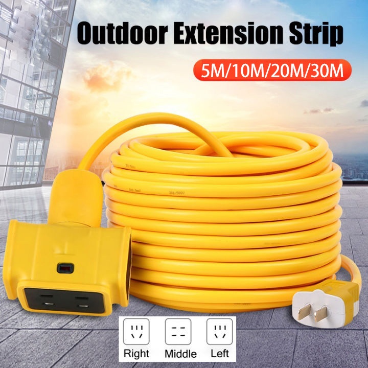 Extension cord electric vehicle charging socket long plug row 5M/10M ...