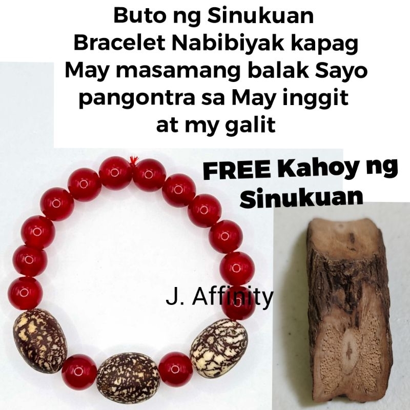 Buto ng Sinukuan Bracelet Lucky charms with Freebies | Shopee Philippines