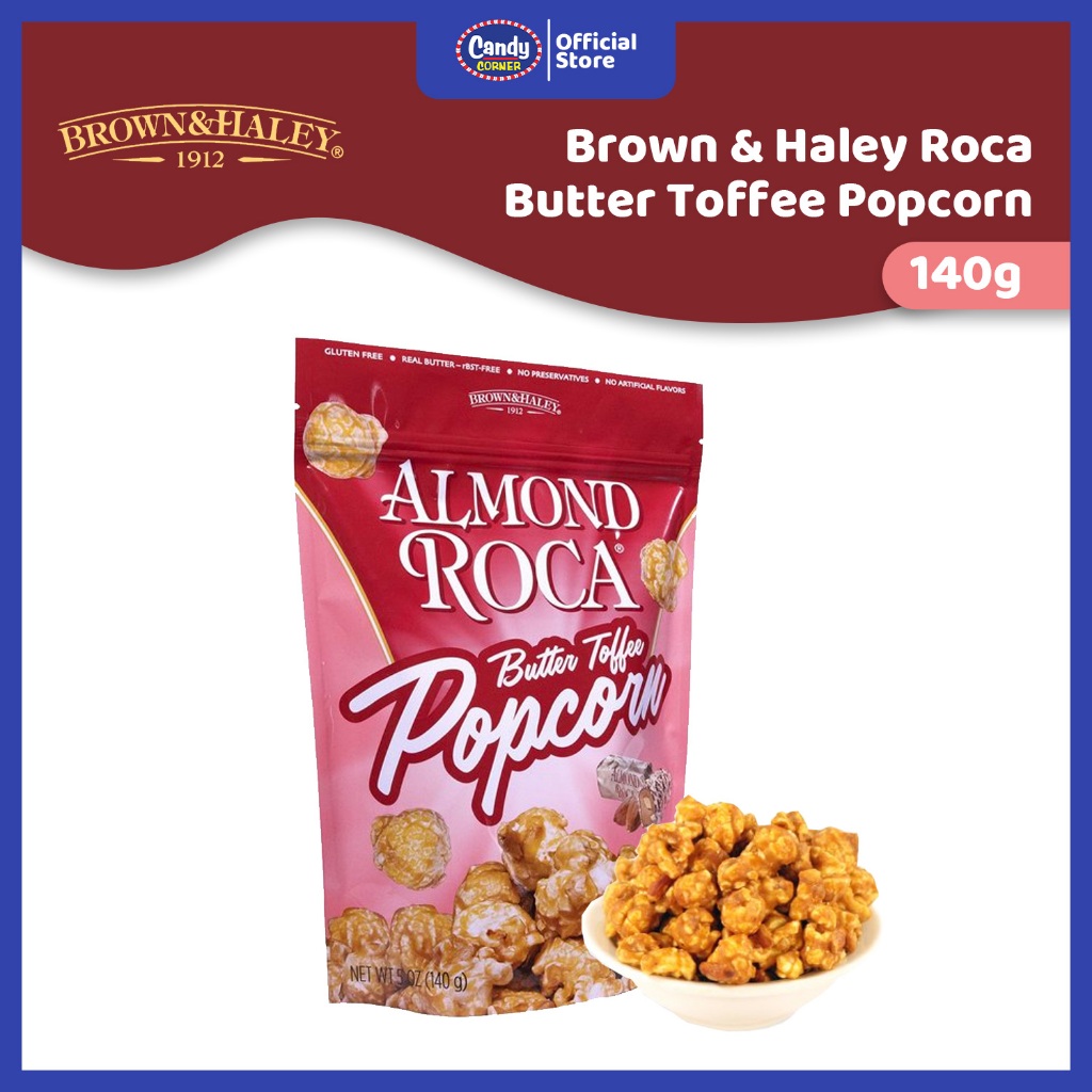Brown & Haley Almond Roca Toffee Popcorn 140g | Shopee Philippines