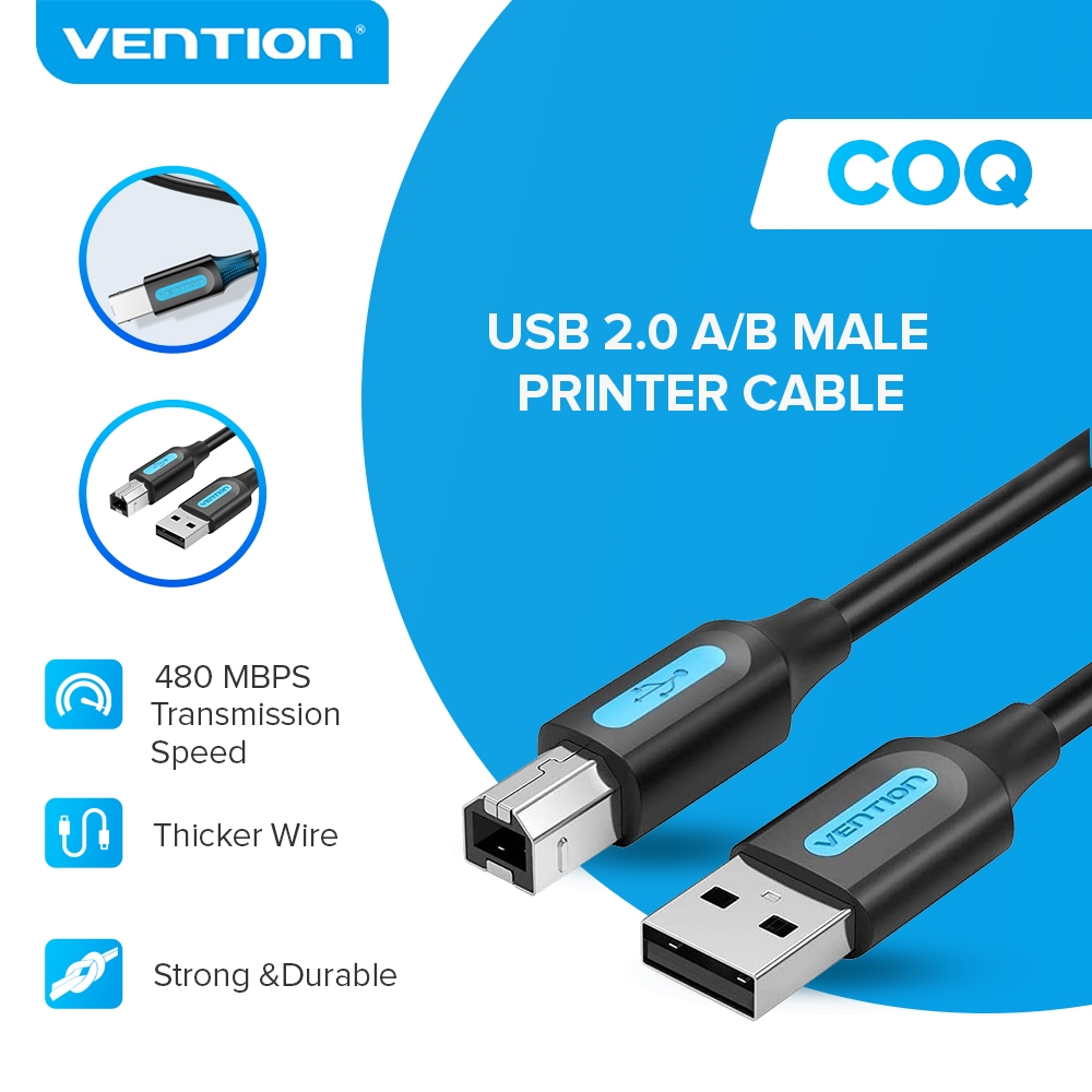Vention COQ USB Printer Cable USB Type A Male to B Male for Hp Canon ...