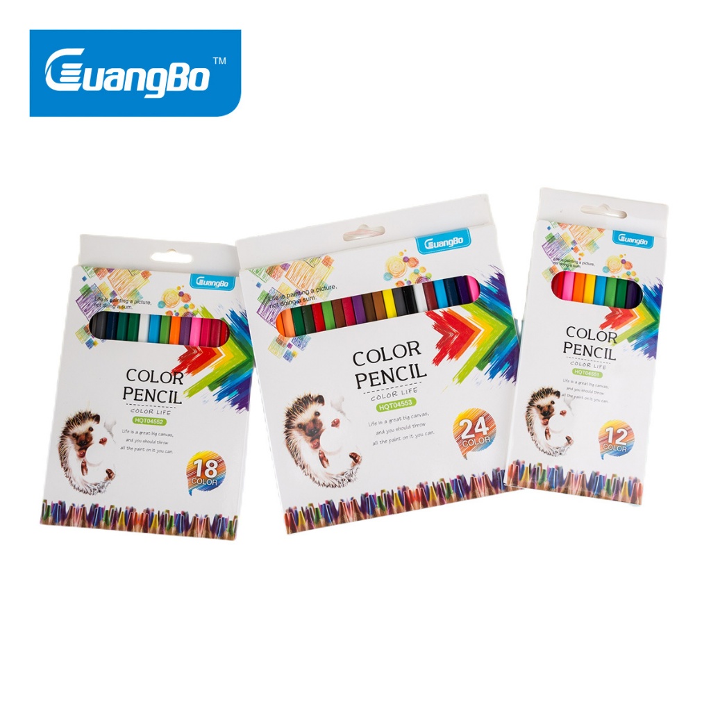 Guangbo 12 Colors Colored Pencils Set | Shopee Philippines