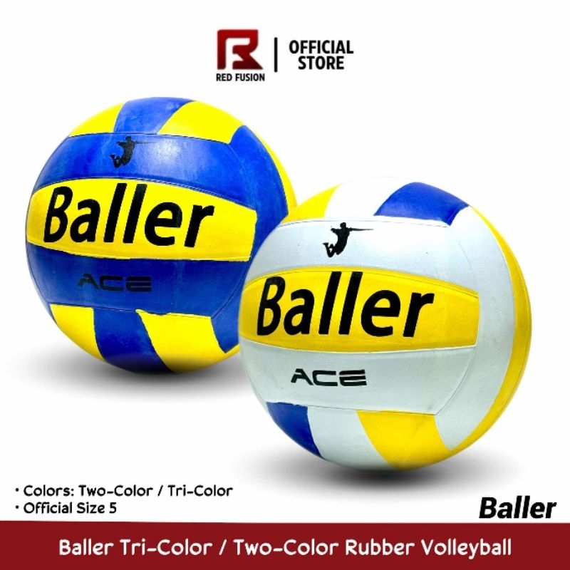 Baller Tri-Color and Two-Color Rubber Volleyball Official Size 5 ...