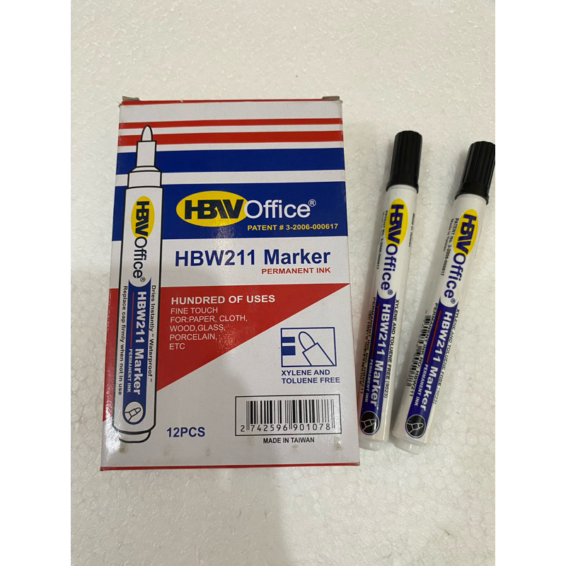 HBW permanent marker-black | Shopee Philippines