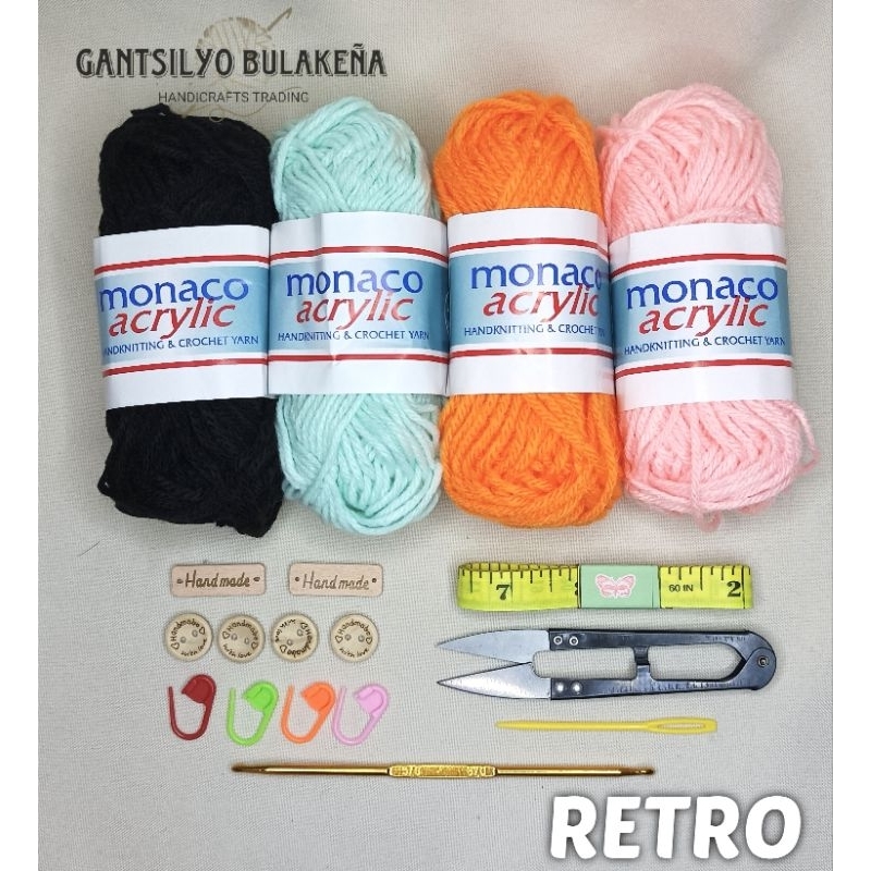 Crochet Set | Crochet Beginner Set | Crochet Starter Kit MONACO ACRYLIC ...