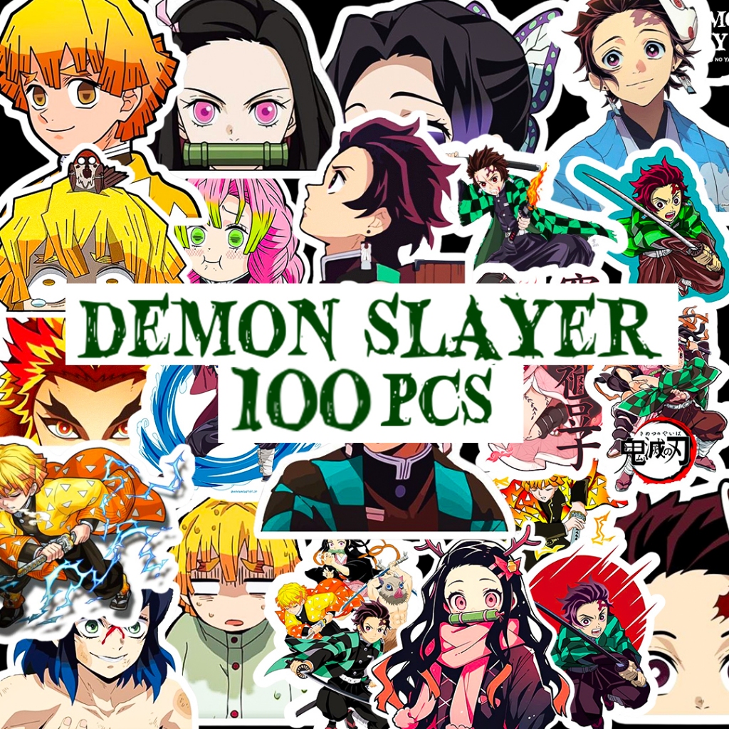 100PCS DEMON SLAYER STICKERS JOY SADNESS ANGER DISGUST FEAR Diy ...