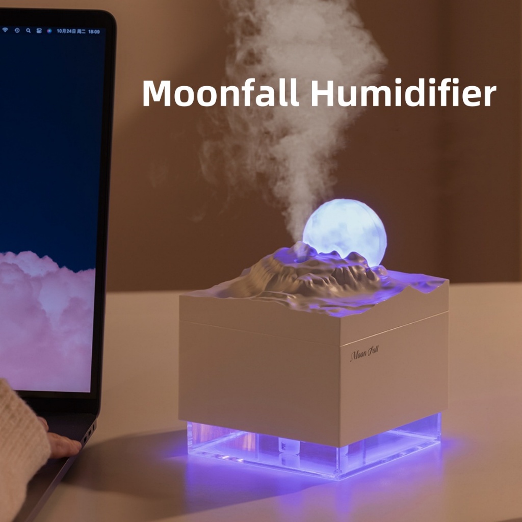 Portable Desktop Air Humidifier Colorful Atmosphere Light Luminous ...