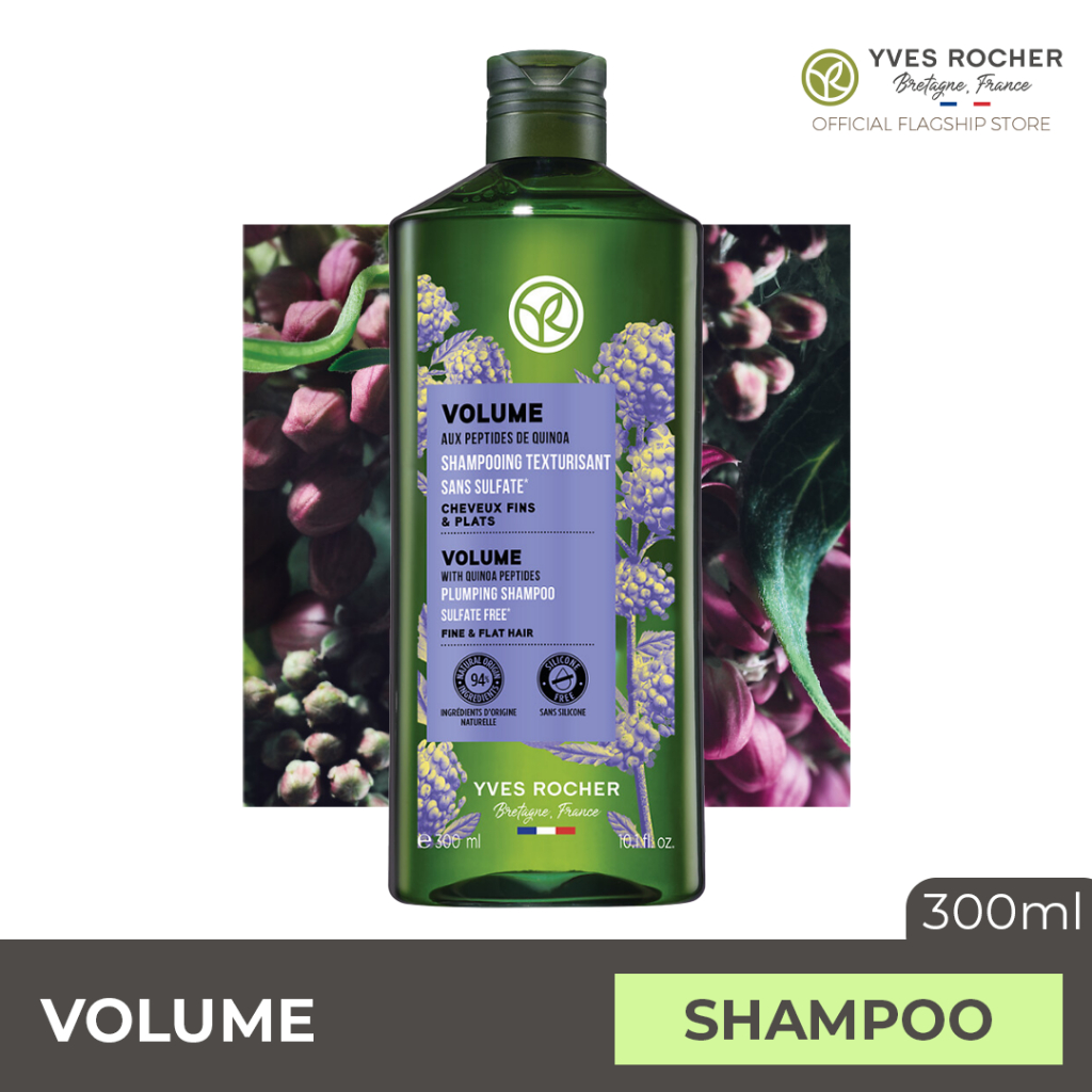 Yves Rocher Volume Plumping Shampoo with Quinoa Peptides- 300ml ...