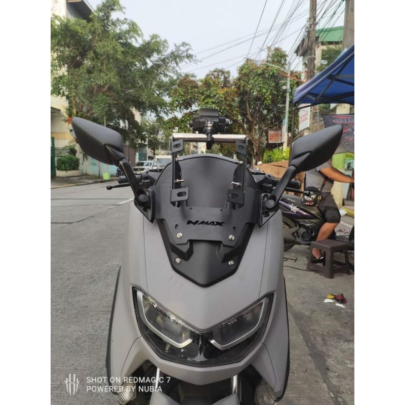 NMAX v2 Sidemirror bracket with R25 Mirror | Shopee Philippines