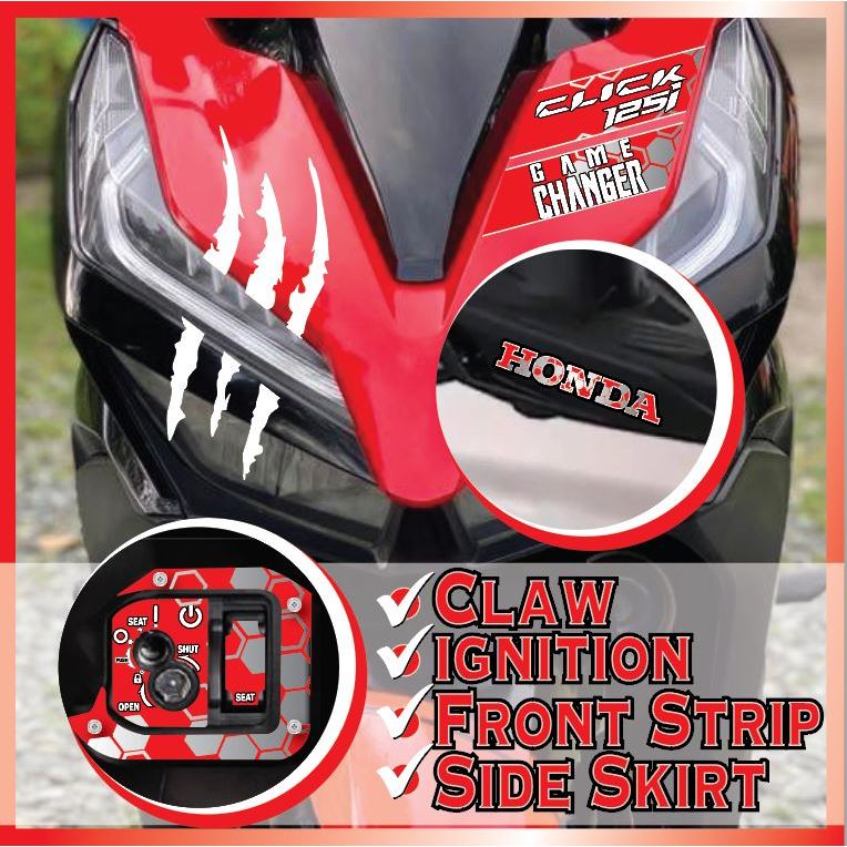 Honda Click 125i ignition Decal Sticker SET | Shopee Philippines