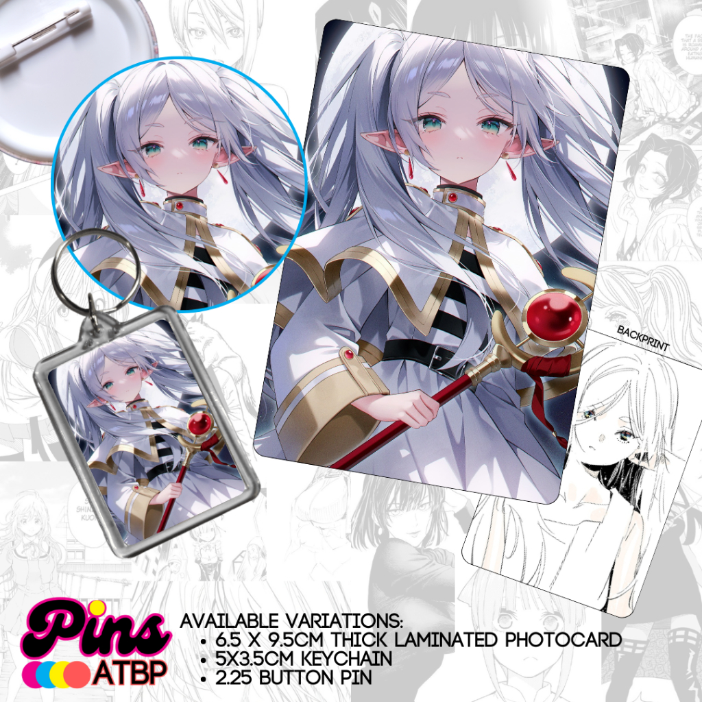 Frieren - Frieren: Beyond Journey's End Collectible Photocard Button Pin Keychain - Pins ATBP ...