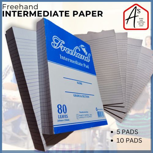 A's INTERMEDIATE PAPER (5pads /10pads Bundle ) - GRADE 5&6 Intermediate ...