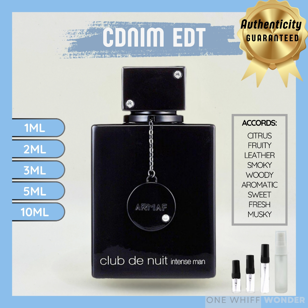 ARMAF CDNIM Club De Nuit Intense Man EDT/EDP (1mL, 2mL, 3mL, 5mL or ...