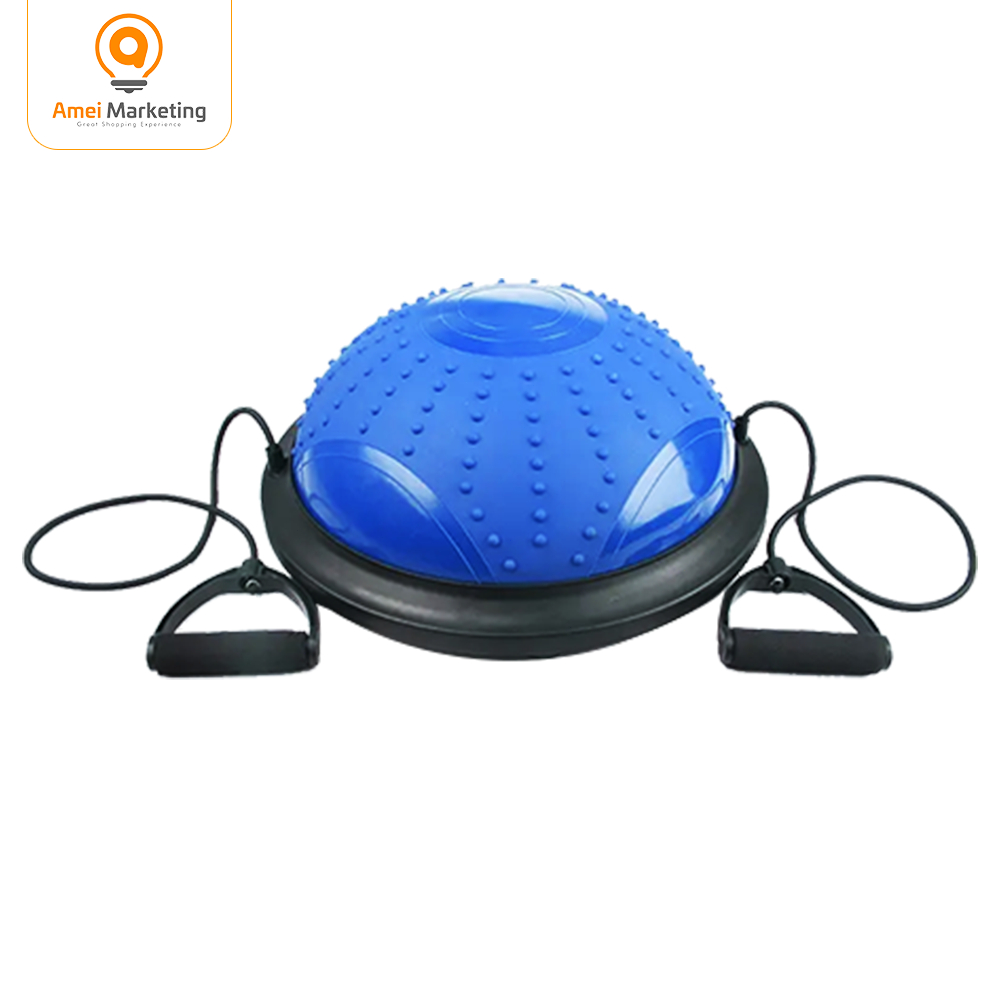 AMEI Ball Fitness Anti Burst Exercise Equipment Half Bosu Ball Fitness ...