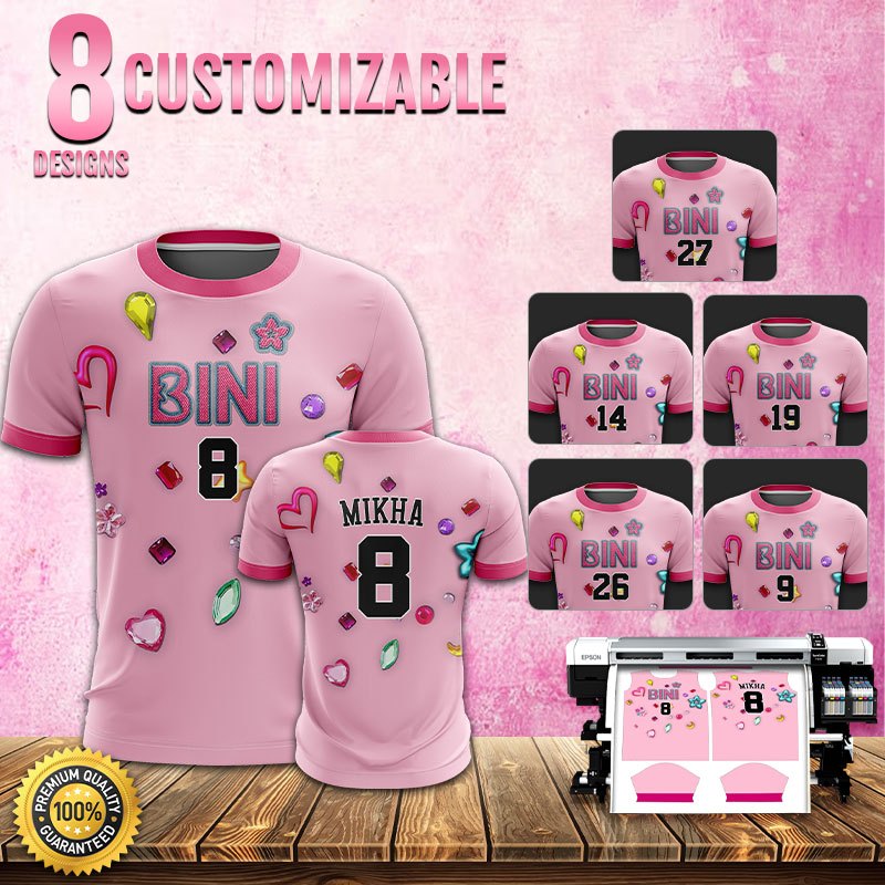 Customized/Personalized Famous Bini T-shirt Sublimation Maloi Mikha ...