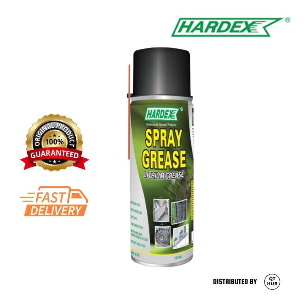 HARDEX SPRAY GREASE LITHIUM GREASE (HD-620) 200mL | Shopee Philippines