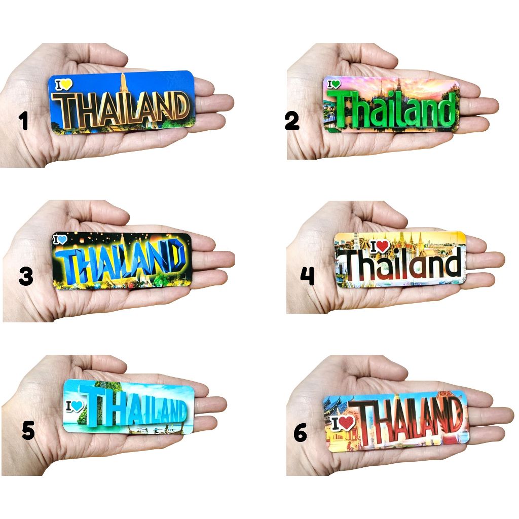 THAILAND RECTANGLE SOUVENIR RUBBER REF MAGNET | Shopee Philippines