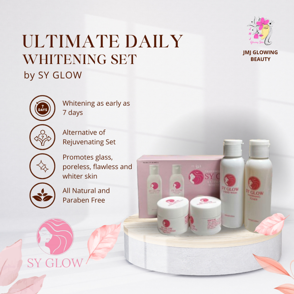 SY Glow Ultimate Daily Whitening Set | Shopee Philippines